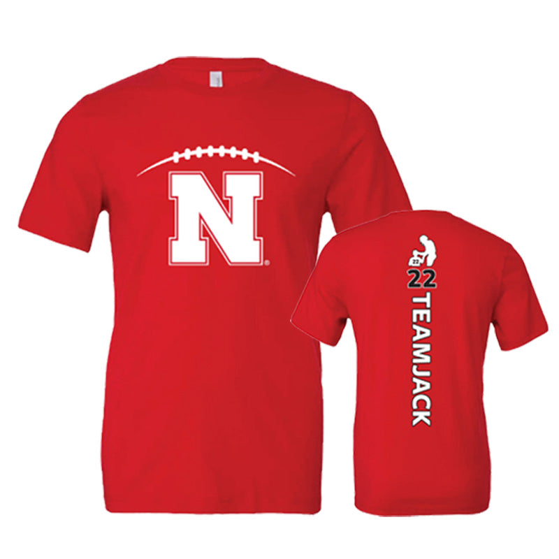 Nebraska Football Tee – Team Jack Foundation Apparel
