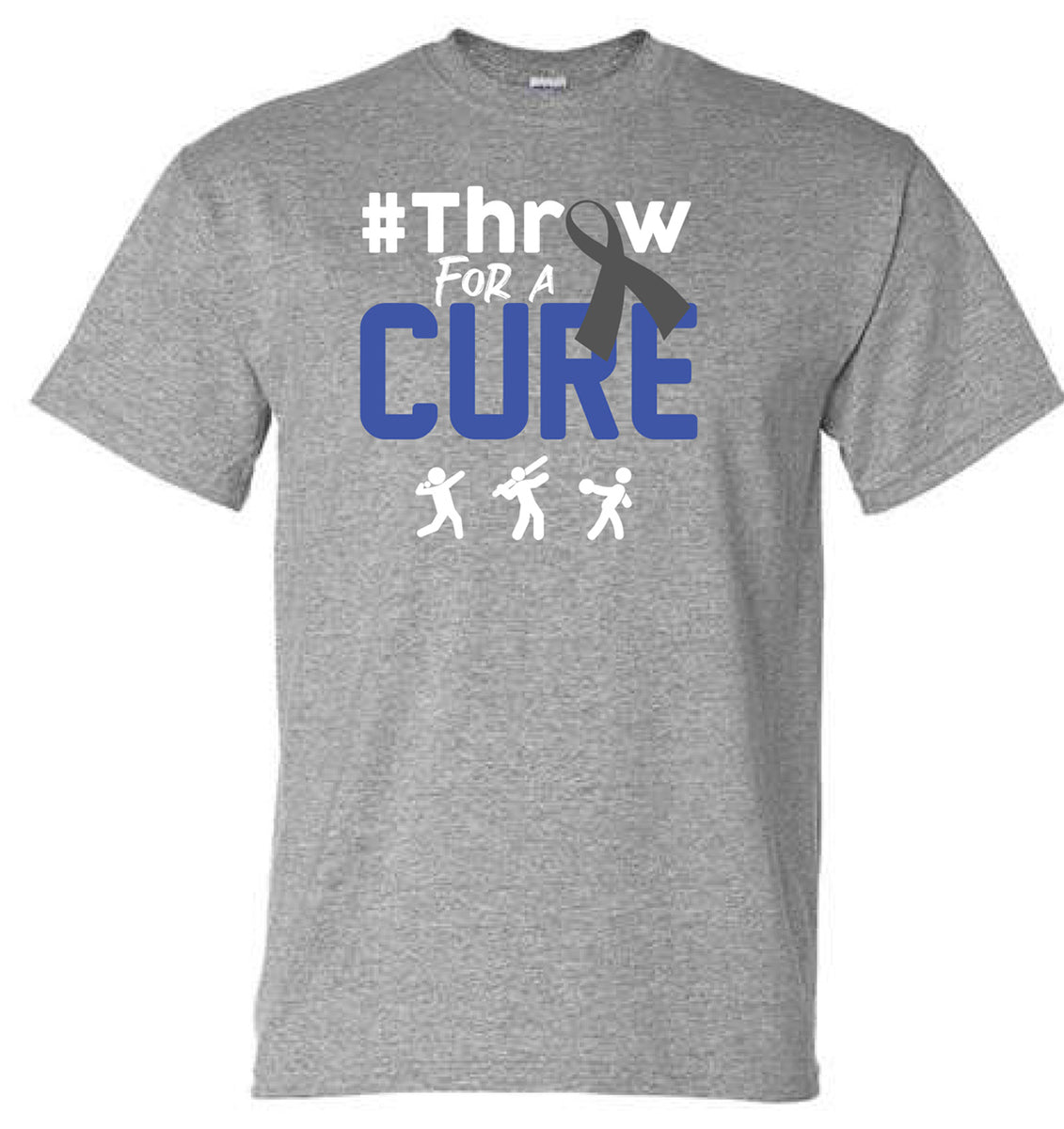 Throw for a Cure Team Jack Awareness T-shirt – Team Jack Foundation Apparel